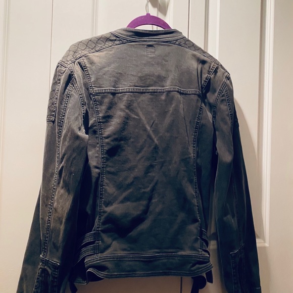 Jag Jeans | Jackets & Coats | Jag Motorcycle Bikers Black Denim Jacket ...